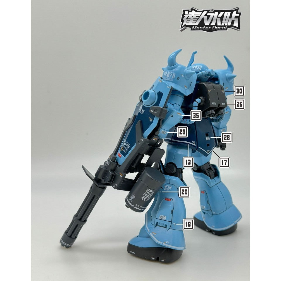 MASTER H027 1/144 HG 08 GOUF CUSTOM Water Slide Decal Collectibles ...
